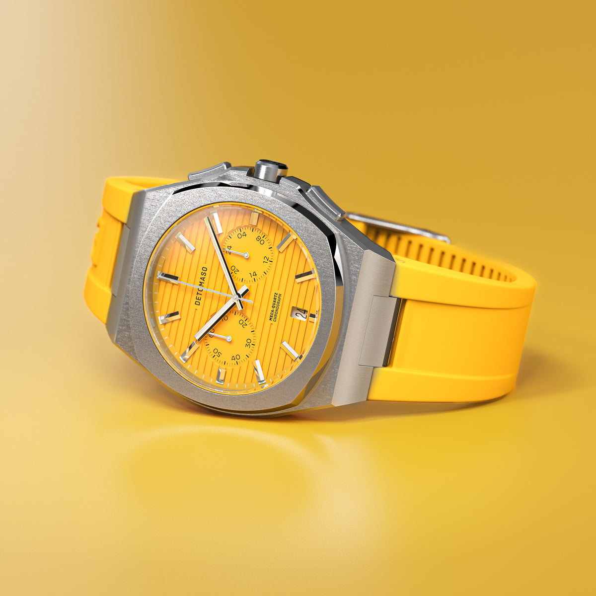 VOLTRE CHRONOGRAPH FIRST EDITION GIALLO reTPU Yellow Matte – Detomaso ...